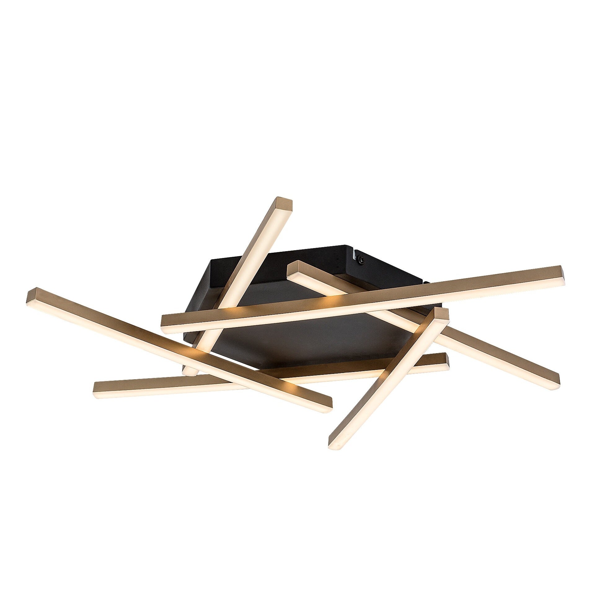 Severine – LED ceiling light 40W, black and gold style | AVA Lighting